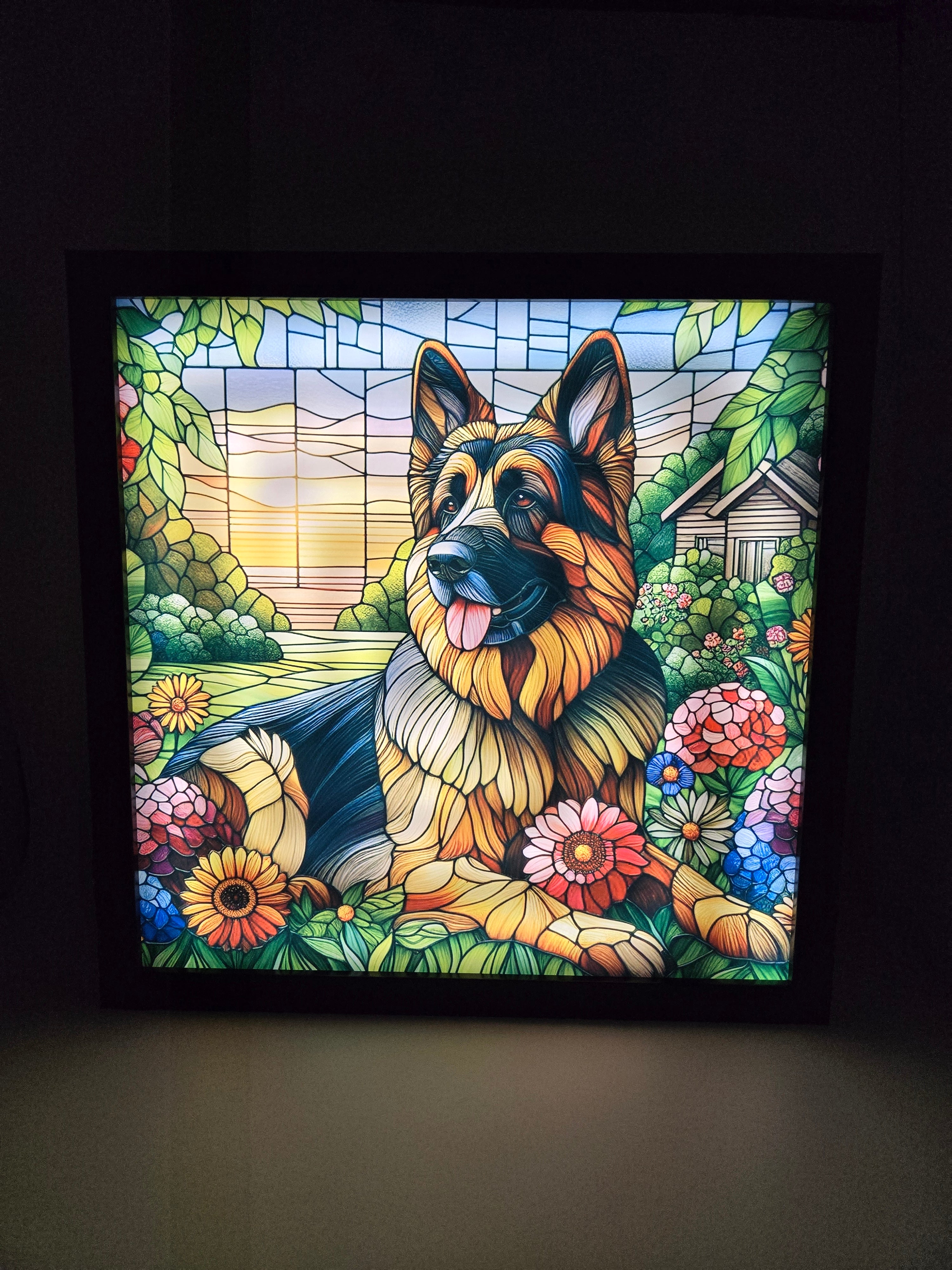 German Shepherd Shadow Box | TLC Creative Studio